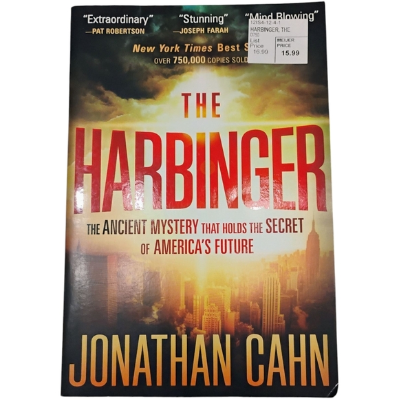 the harbinger | Accents | The Harbinger By Jonathan Cahn Ancient ...